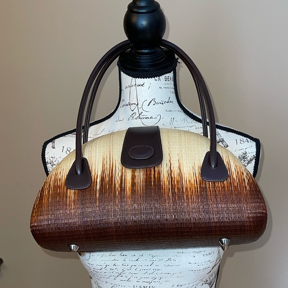 SAC | Bags | Nwot Bamboo Rattan Ombre Handbag | Poshmark